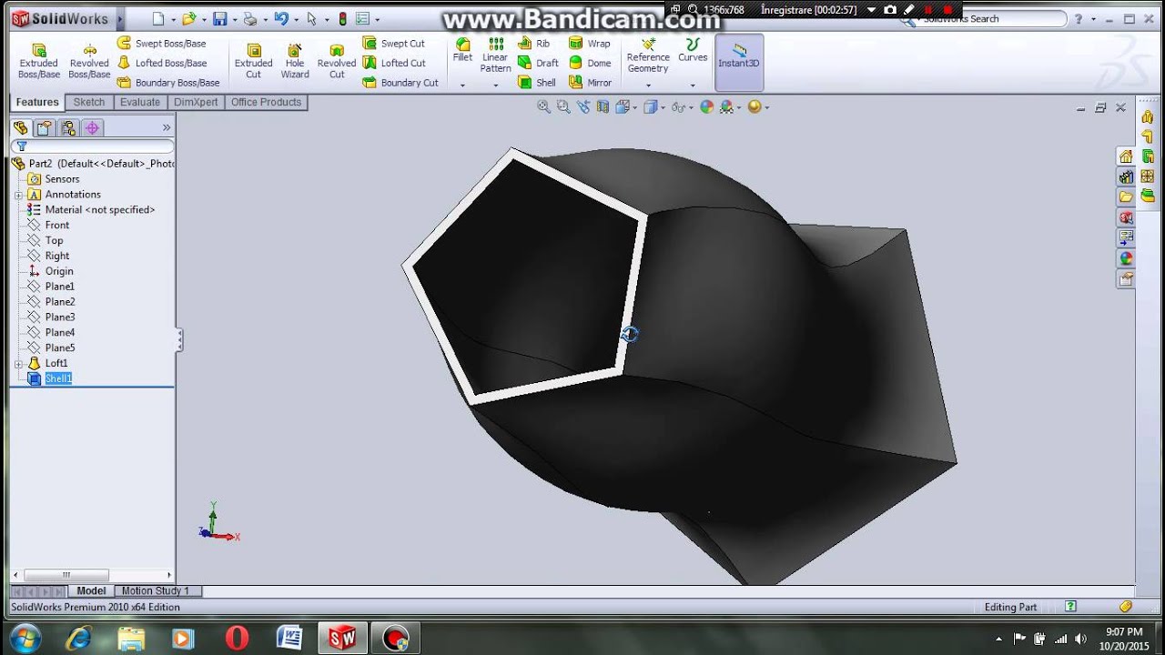 how to draw a vase in SolidWorks - YouTube
