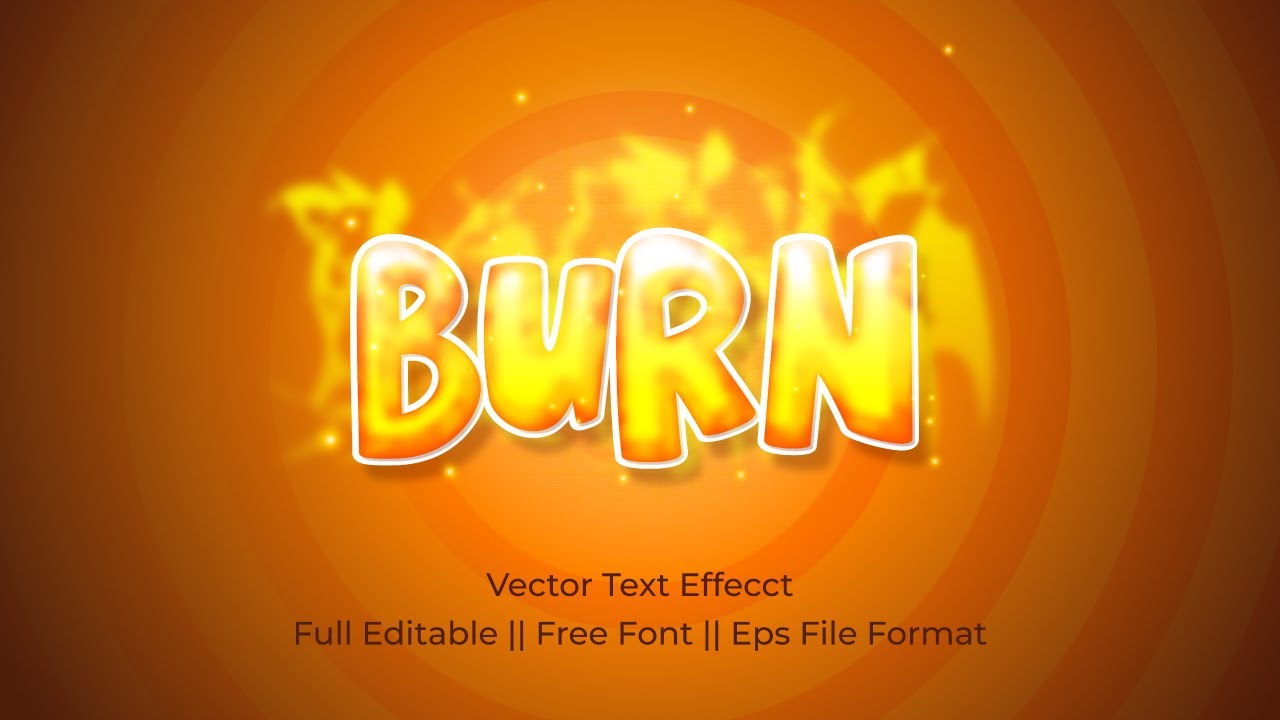Text Effect in Illustrator ।। Burn Text Effect Tutorial ।। IMPEL IT ...