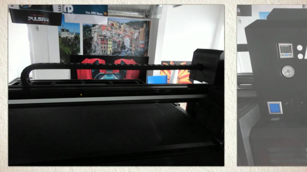 AGFA Anapurna M4F Flatbed Printer - YouTube