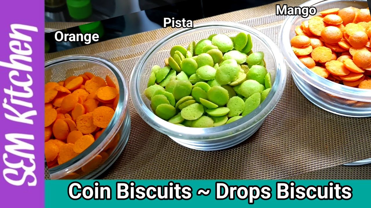 Coin Biscuits Recipe | Drops Biscuits recipe | Biscuit recipe | How to ...