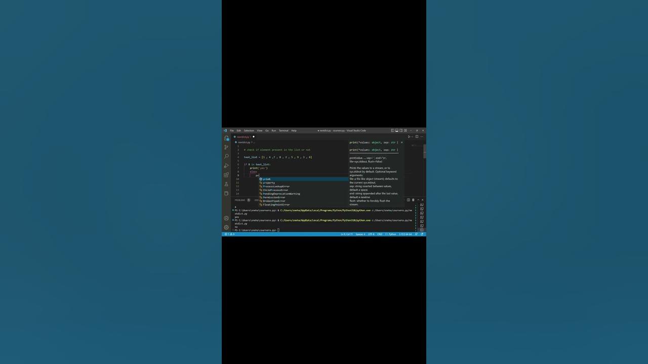 Check If Element Present In The List Or Not In Python YouTube check-if-element-present-in-the-list-or-not-in-python-youtube