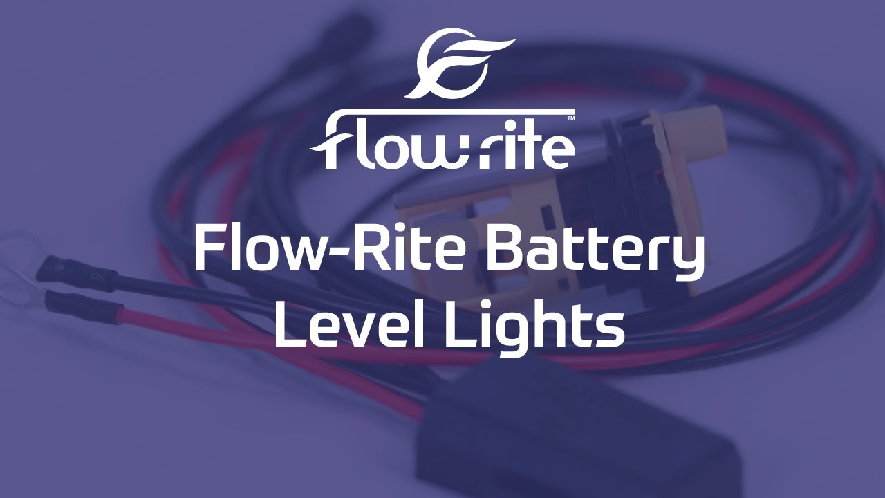 Flow-Rite Battery Level Lights - YouTube
