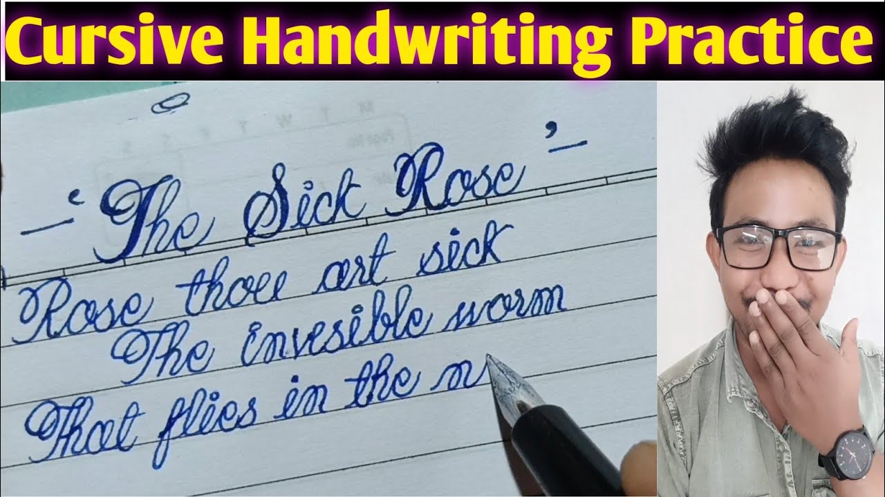 Cursive Writing with Fountain pen 🖋️ ll Beautiful Cursive Handwriting ...