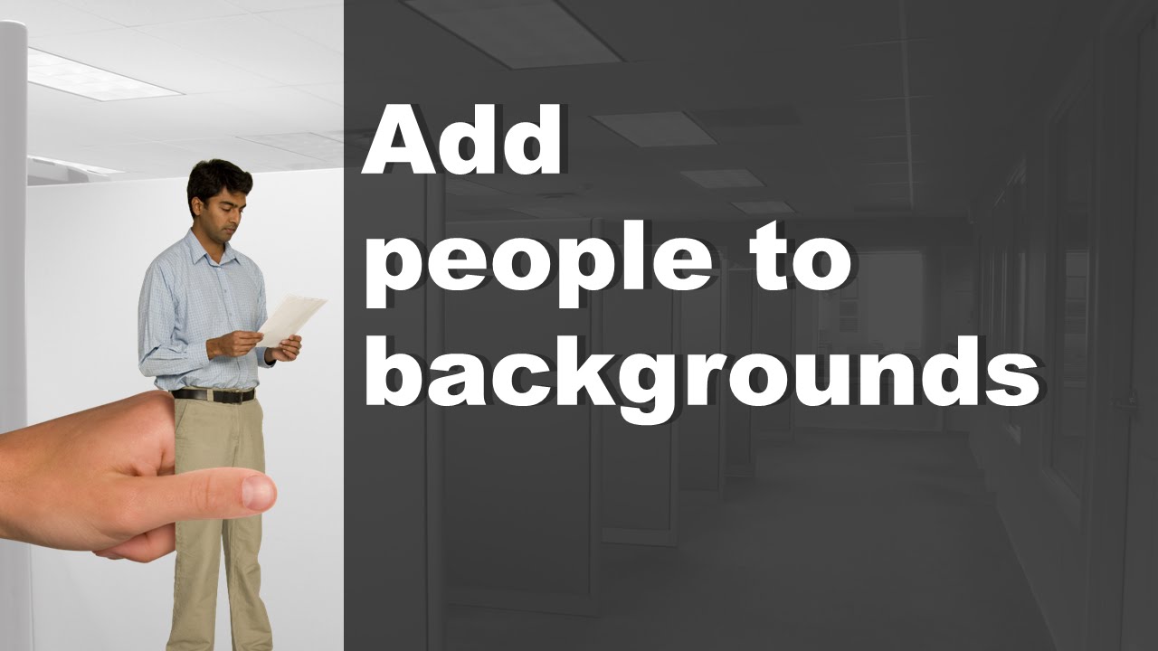 Add people to background images to give life to your photos - YouTube