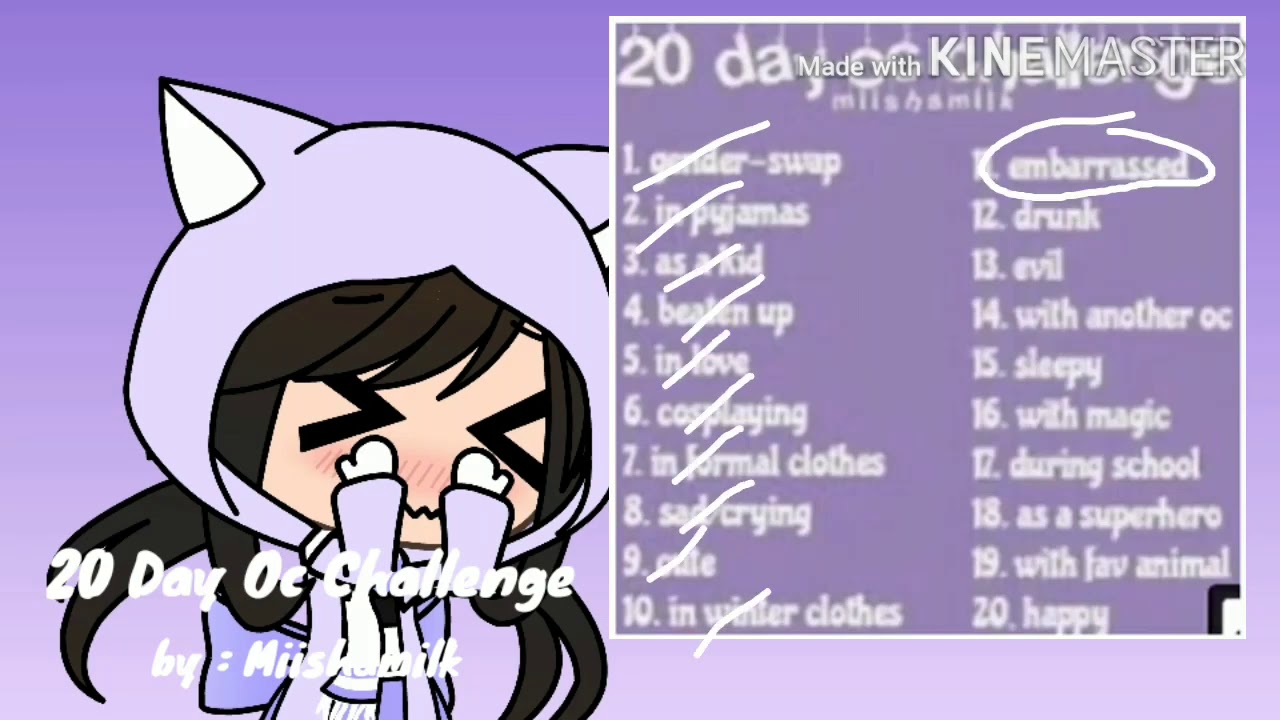 20 Day Oc Challenge By Miishamilk Day 11 Youtube