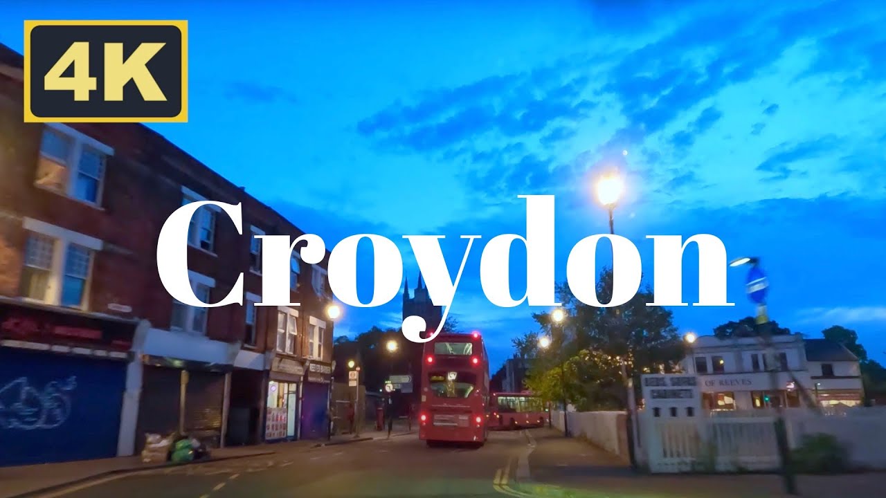 Croydon, London - 4K Night Drive - YouTube