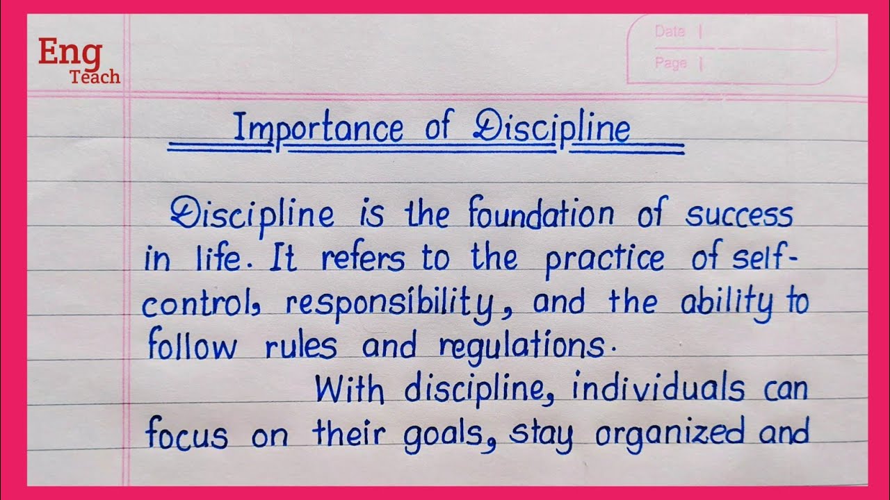 Importance of Discipline essay in English | Essay on Discipline | Essay ...