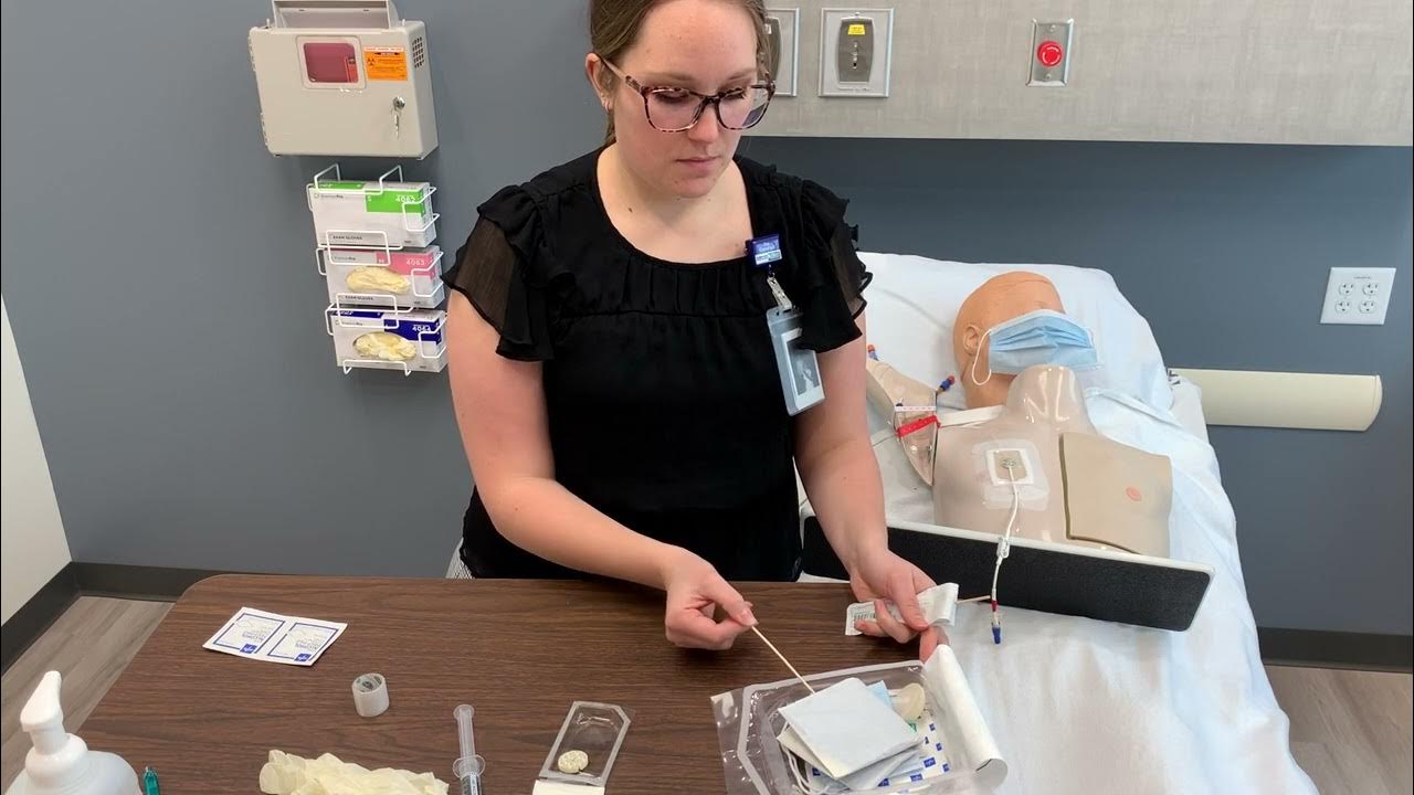 Central Line Dressing Change - YouTube