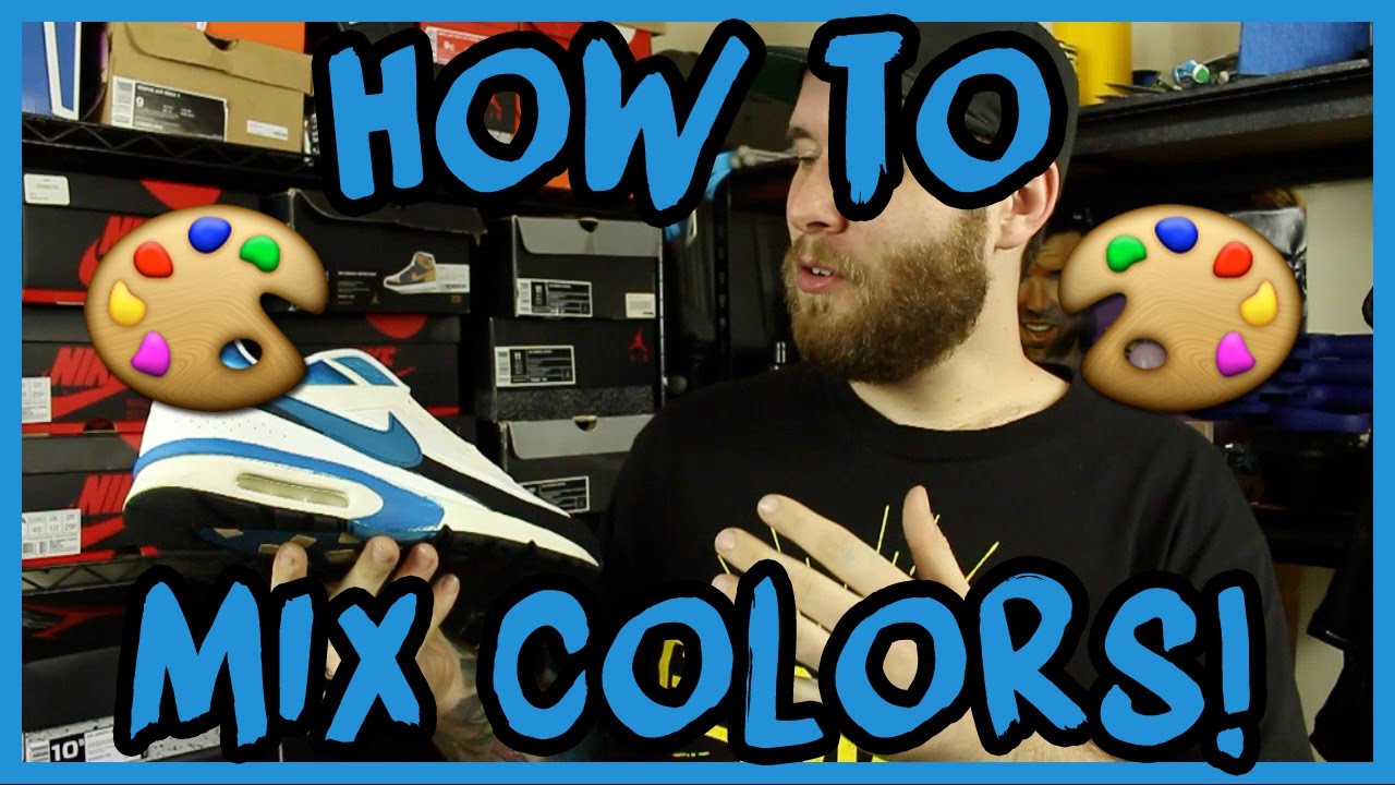 SNEAKER RESTORATION TIPS 7 - HOW TO MIX PAINT COLORS CORRECTLY ...