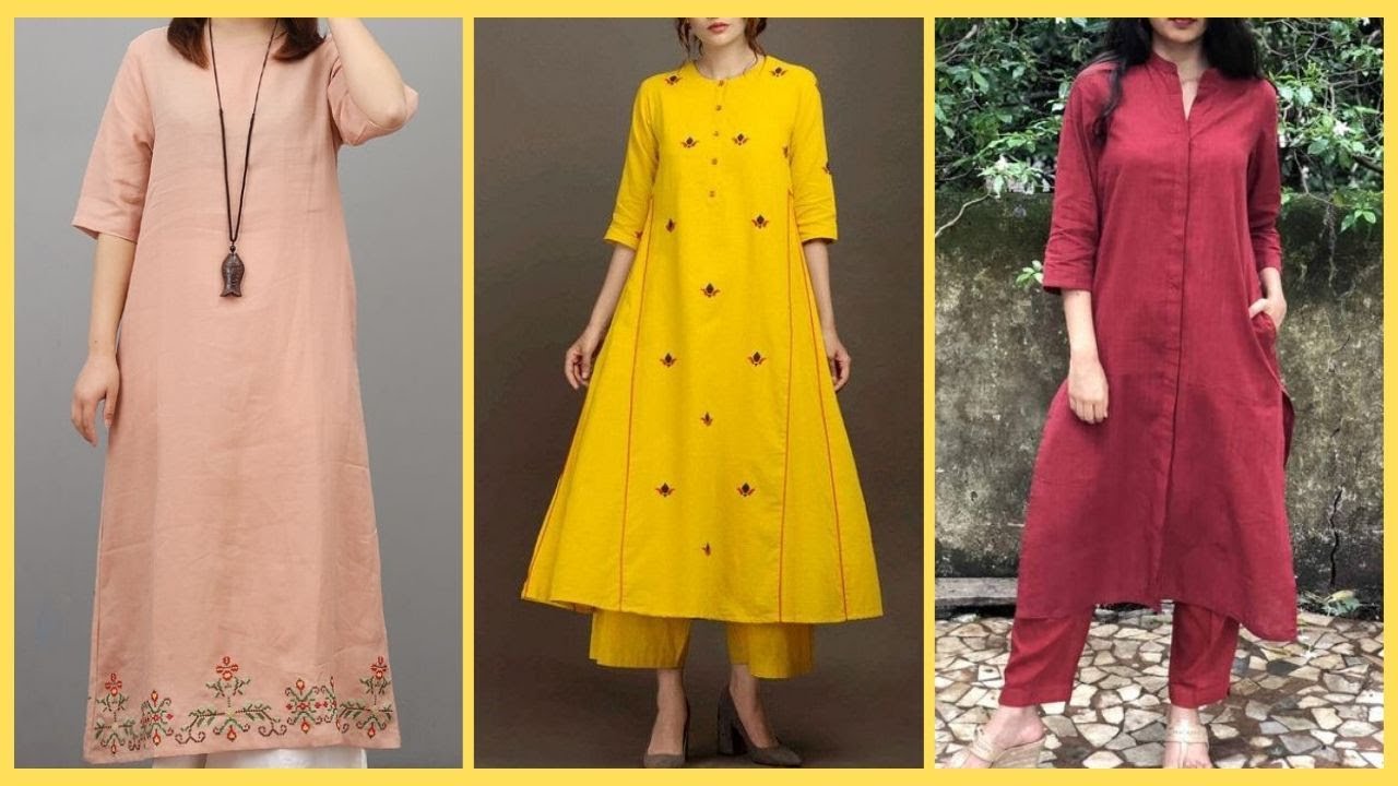 Latest Cotton kurti design 2020 - Top print kurti design for girl - YouTube