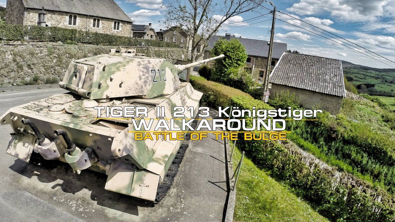 Tiger II Königstiger "213" Walkaround - December 44 Museum, La Gleize ...