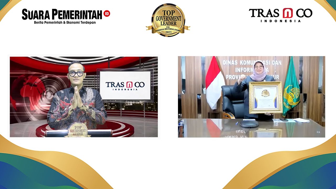 Gubernur Khofifah Raih 2nd Top Government Leader For Personal Branding