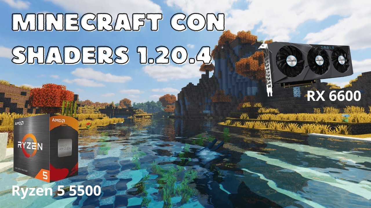 RX 6600 + Ryzen 5 5500 | Minecraft 1.20.4 (Optifine Shaders) - YouTube