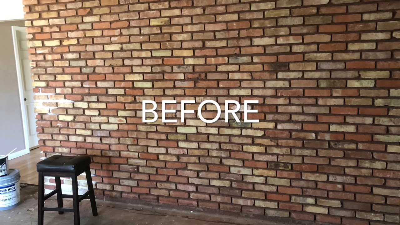 Whitewashed Brick Wall with subtle Copper Patina - YouTube