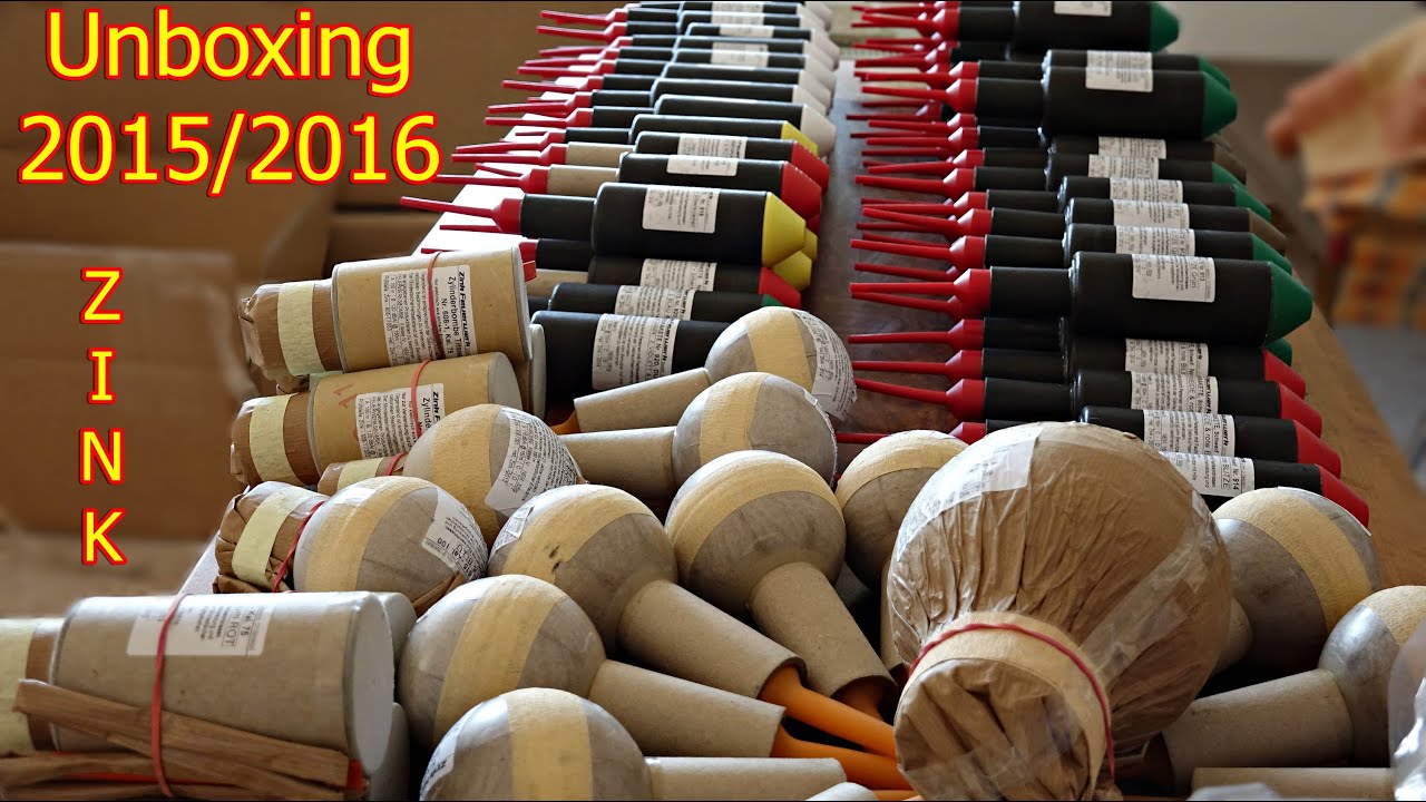Zink Feuerwerk Kat 4 | Unboxing Silvester 2015/2016 (Full-HD/50fps ...