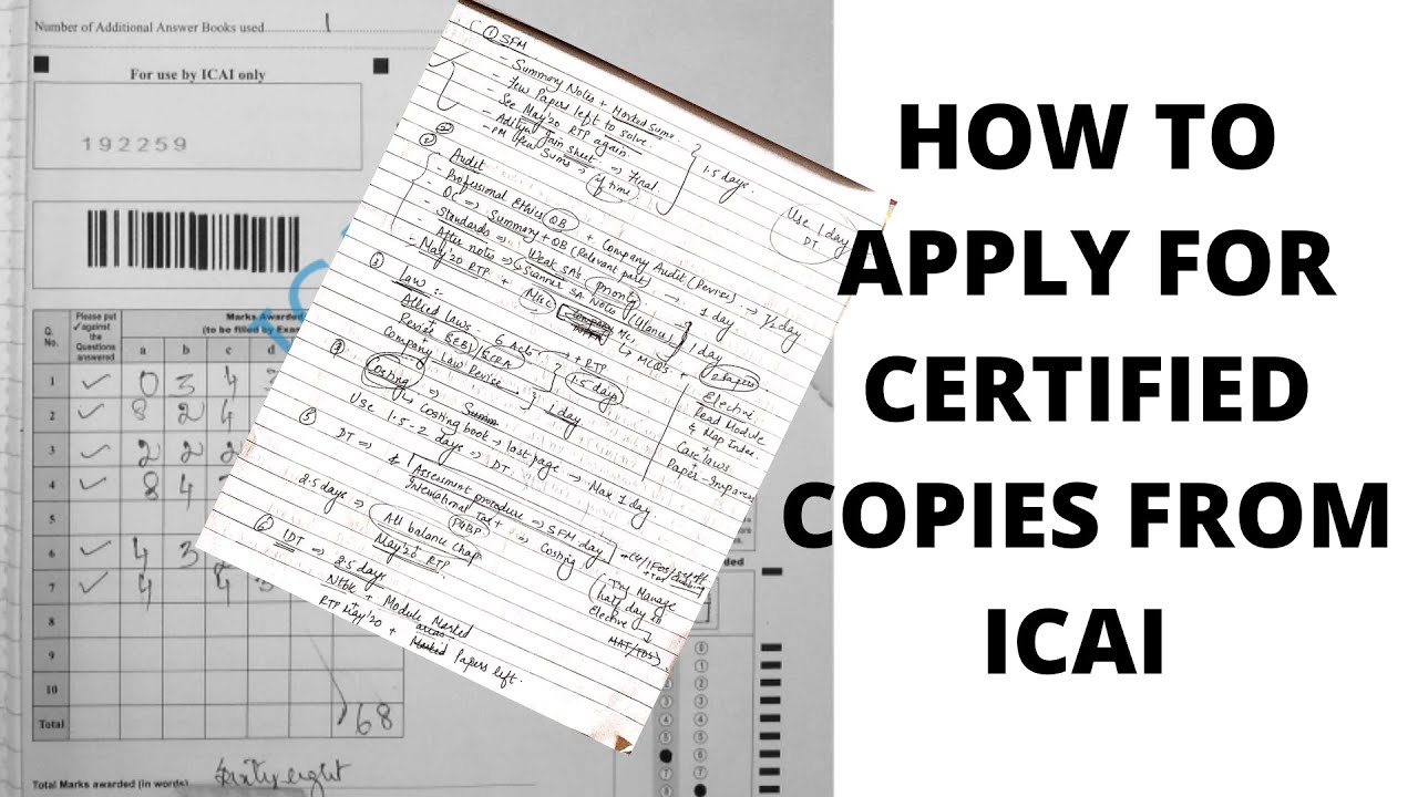 How To Get Certified Copies From ICAI (Easy & Affordable Method) - YouTube