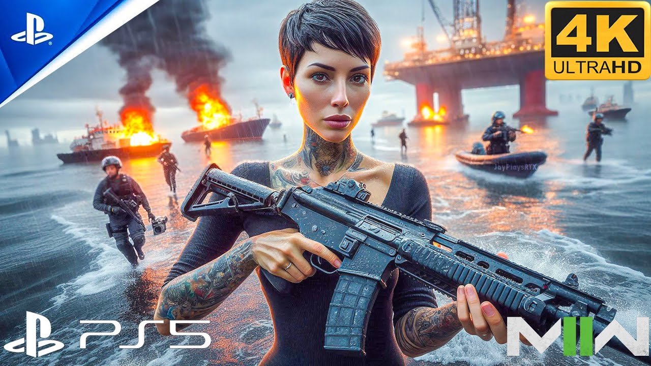 BLOWING UP THE OIL RIG | Dark Water - COD Modern Warfare 2 Full ...