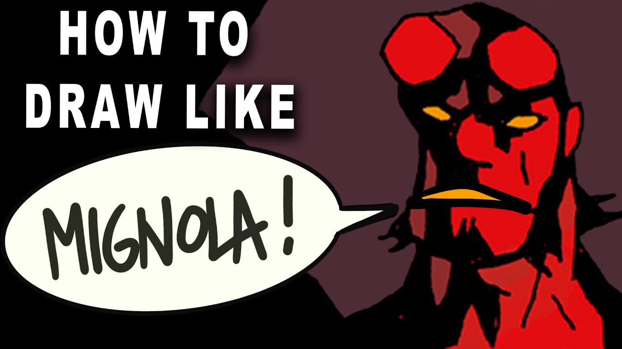 How to draw like MIKE MIGNOLA - YouTube