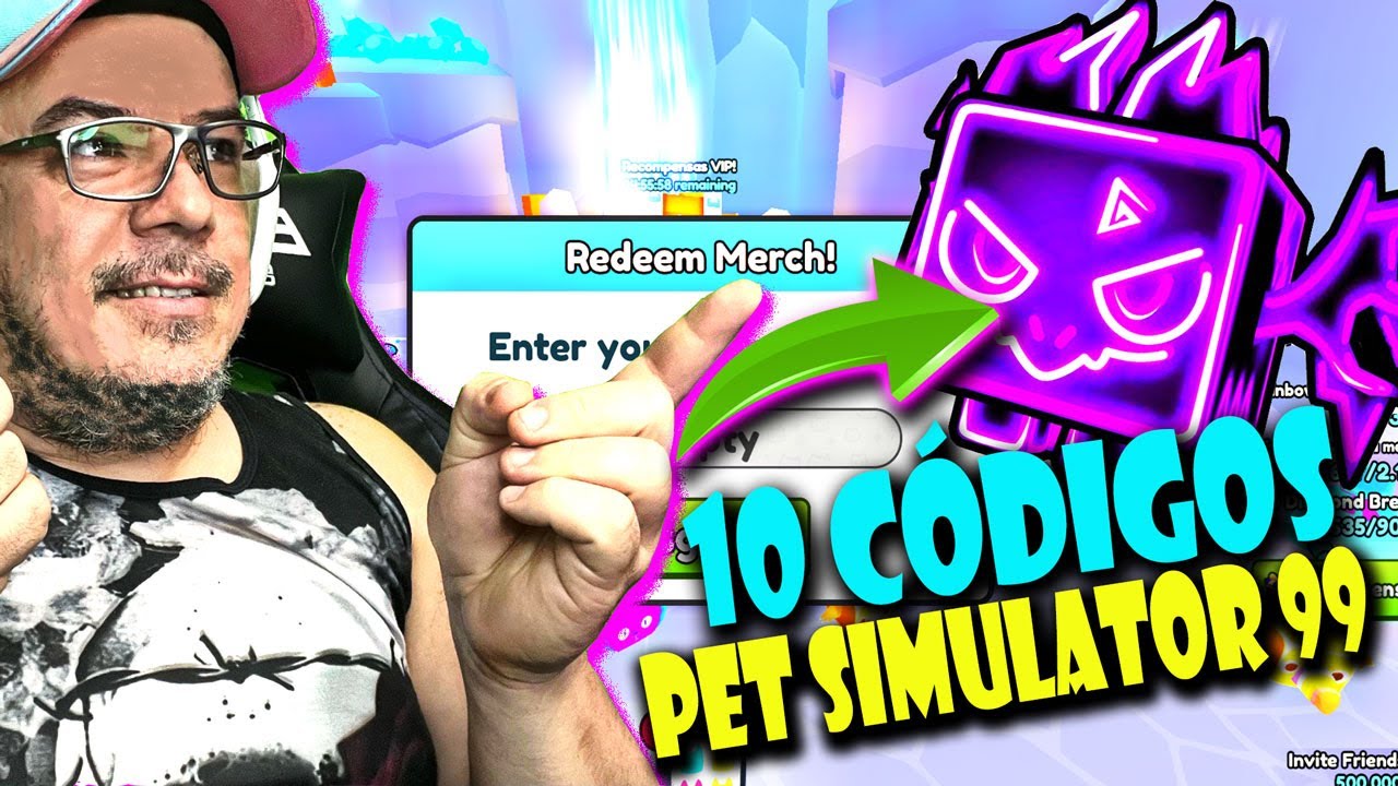 10 CÓDIGOS PARA PET SIMULATOR 99 - YouTube