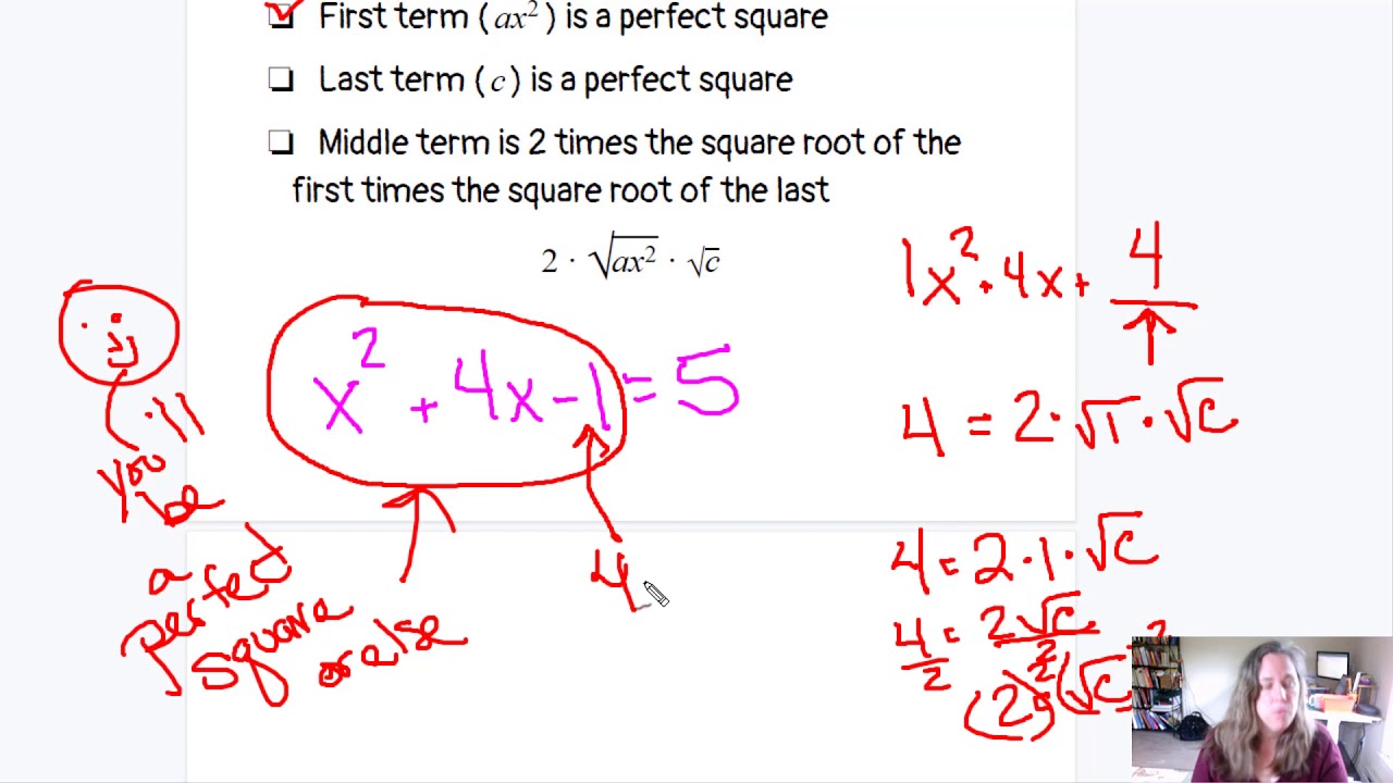 Forcing A Perfect Square Trinomial YouTube Forcing A Perfect Square Trinomial YouTube