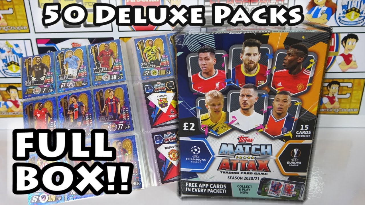Match Attax 2020/21 Full Mega Box Opening | 50 Deluxe £2 Packs ...