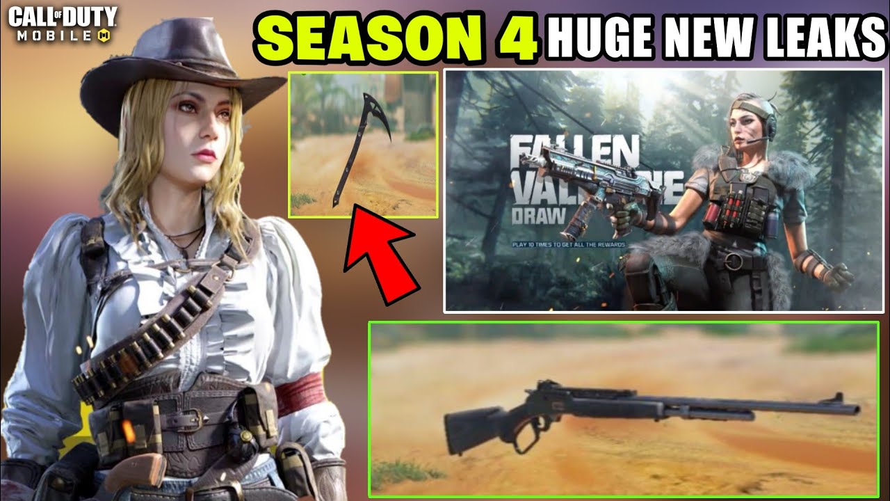 Season 4 Cod Mobile Huge New Leaks || Season 4 All Draw + New Melee ...