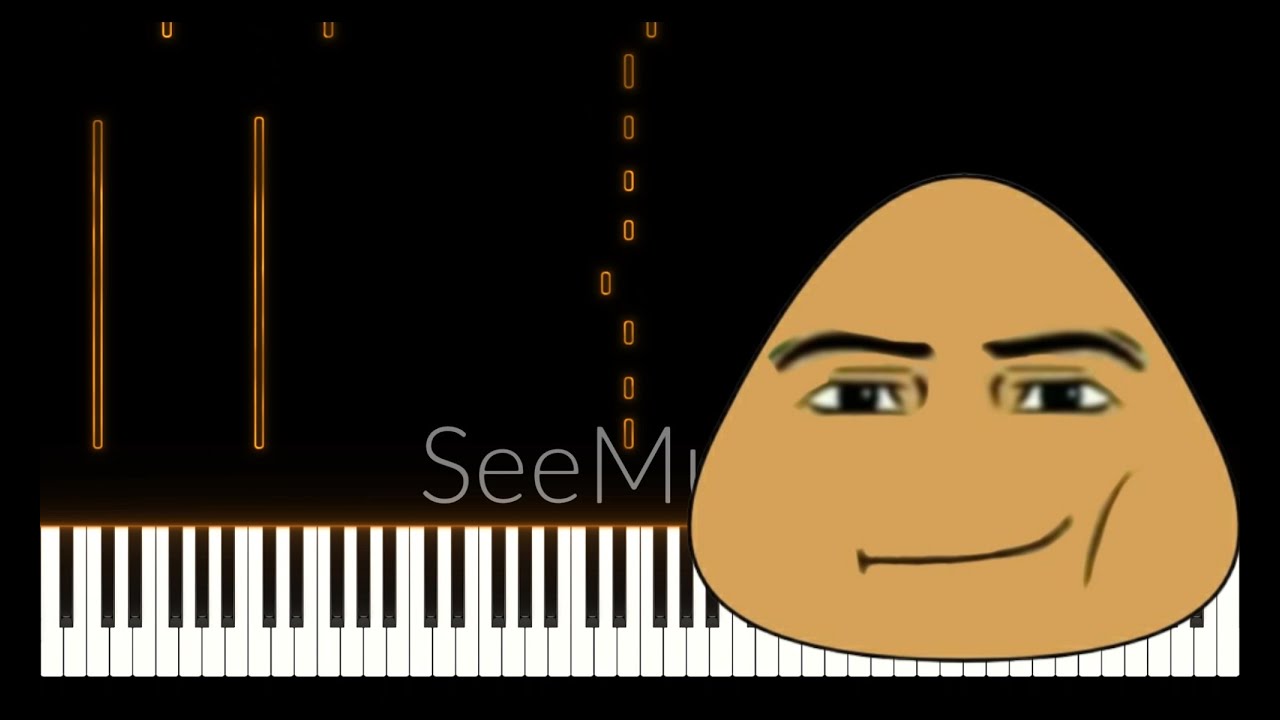 Pou's song-Piano tutorial | Midi download - YouTube