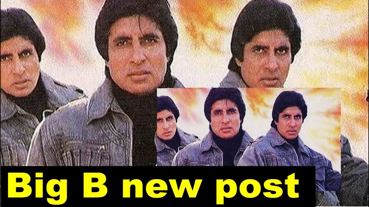 Big B shares a still from the photoshoot of a film that was never made ...