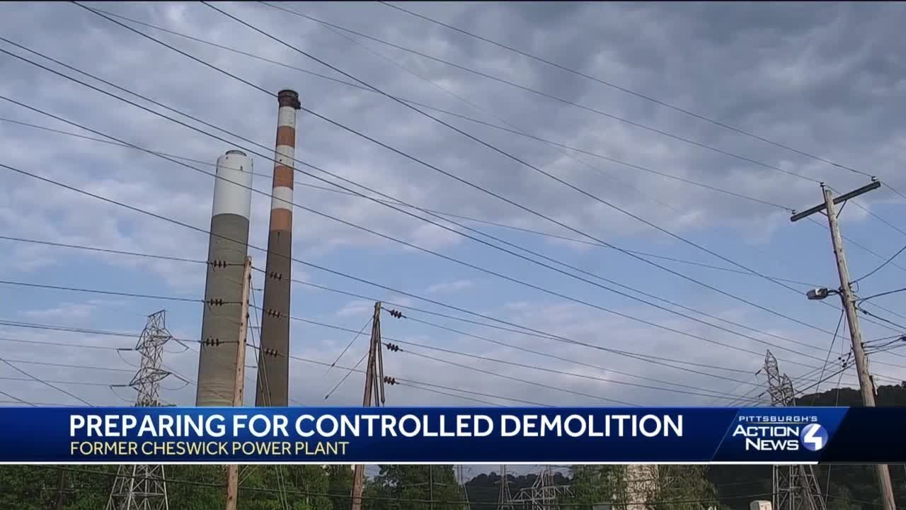 Controlled demolition set for former Cheswick Generating Station - YouTube