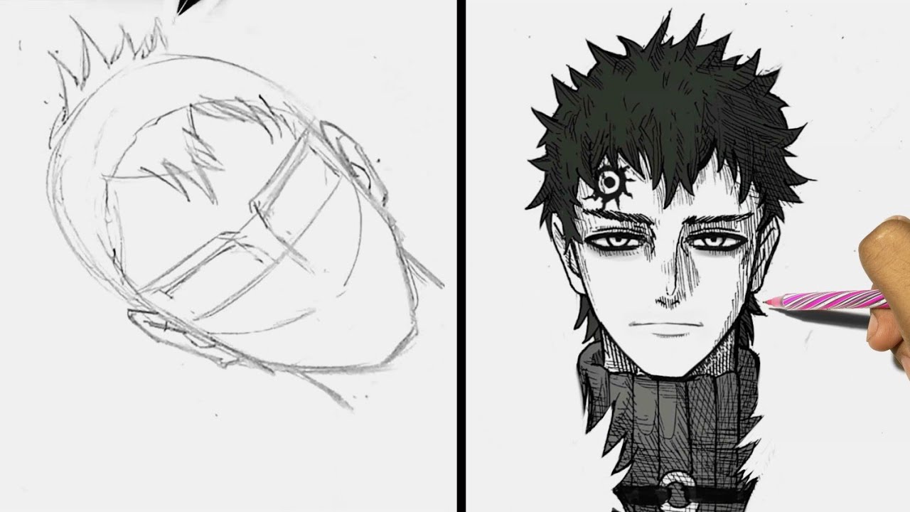 How To Draw Anime Black clover - Lucius Zogratis | Step by step - YouTube