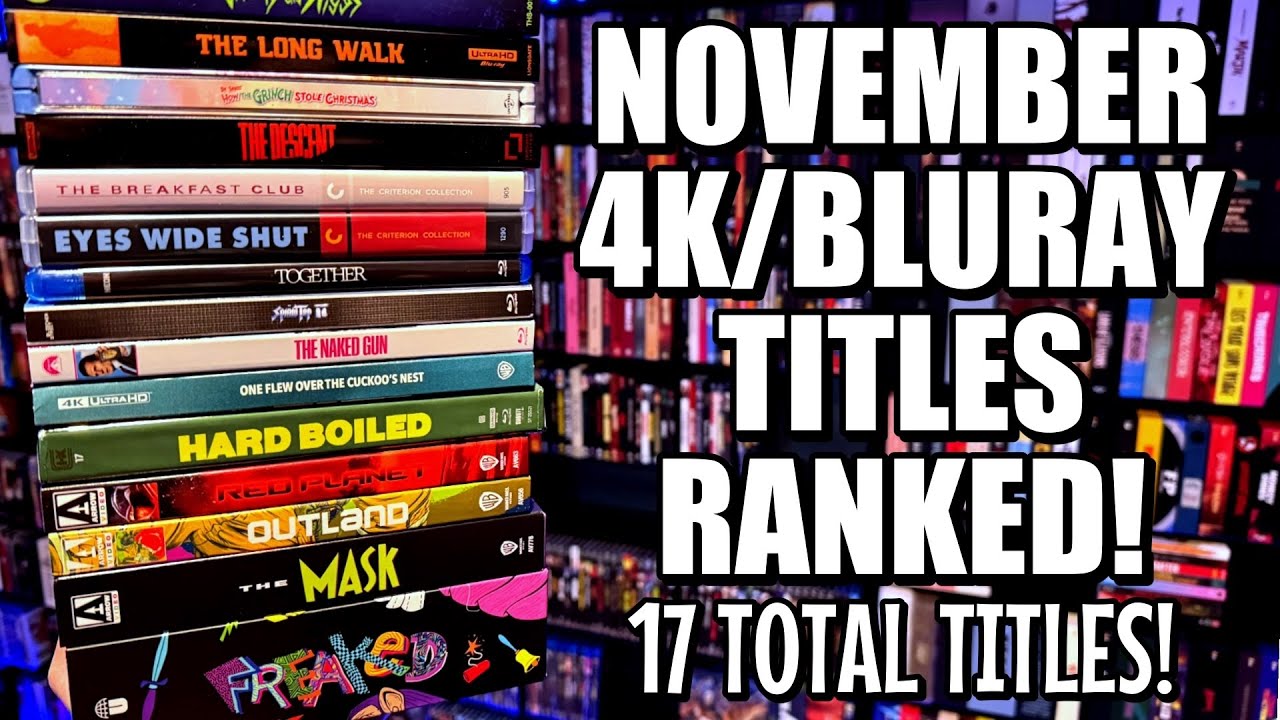 November BLURAY And 4K Releases RANKED! | 17 Titles TOTAL! - YouTube