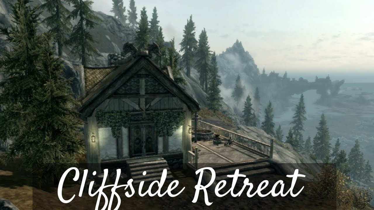 Skyrim PS4 Mods: Cliffside Retreat (Player Home) - YouTube