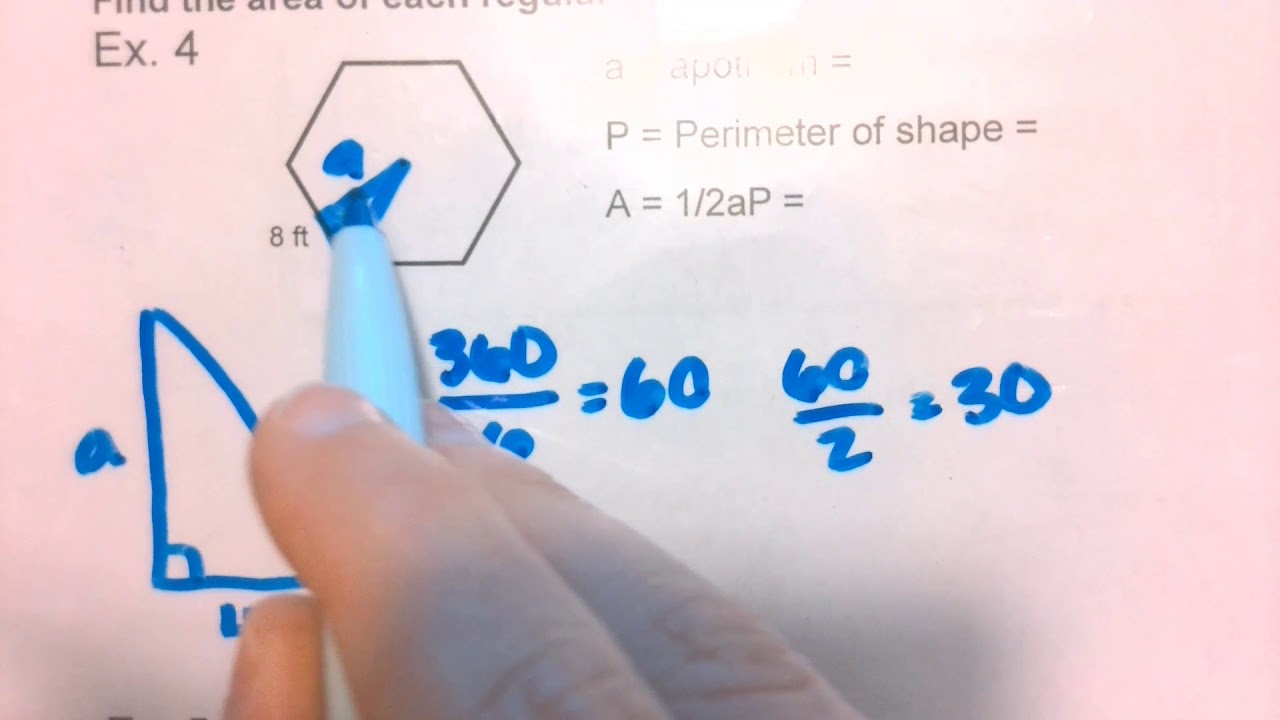 Area of Regular Polygons - Part 2 (Honors) - YouTube