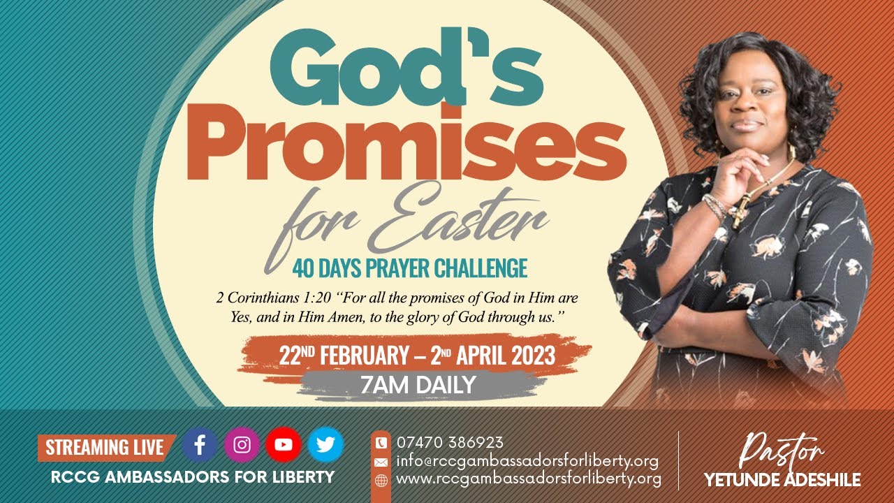 Day 20 | God's Promises for Easter | Pst. Yetunde Adeshile - YouTube