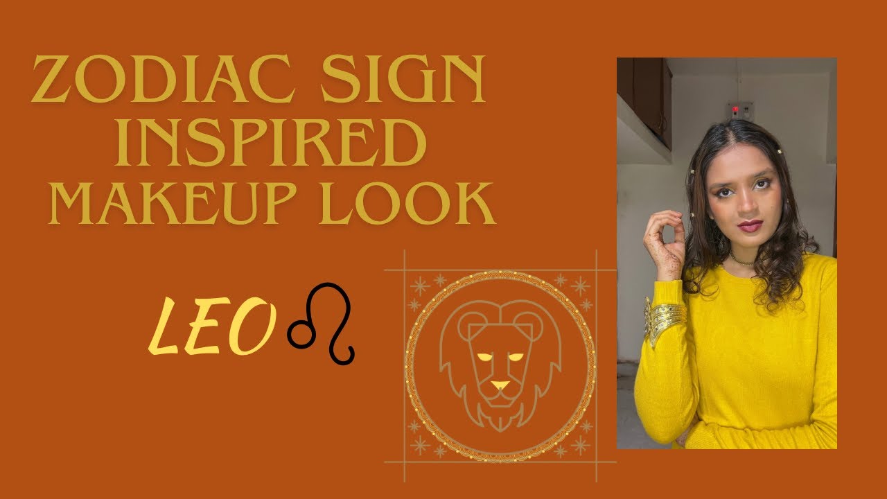 🔥 Leo Zodiac Sign Inspired Makeup Tutorial | Golden Dramatic Eye Look ...