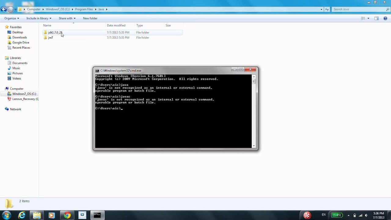 Install Jdk On Win7 And Set Path Enviroment Variable Youtube 4325