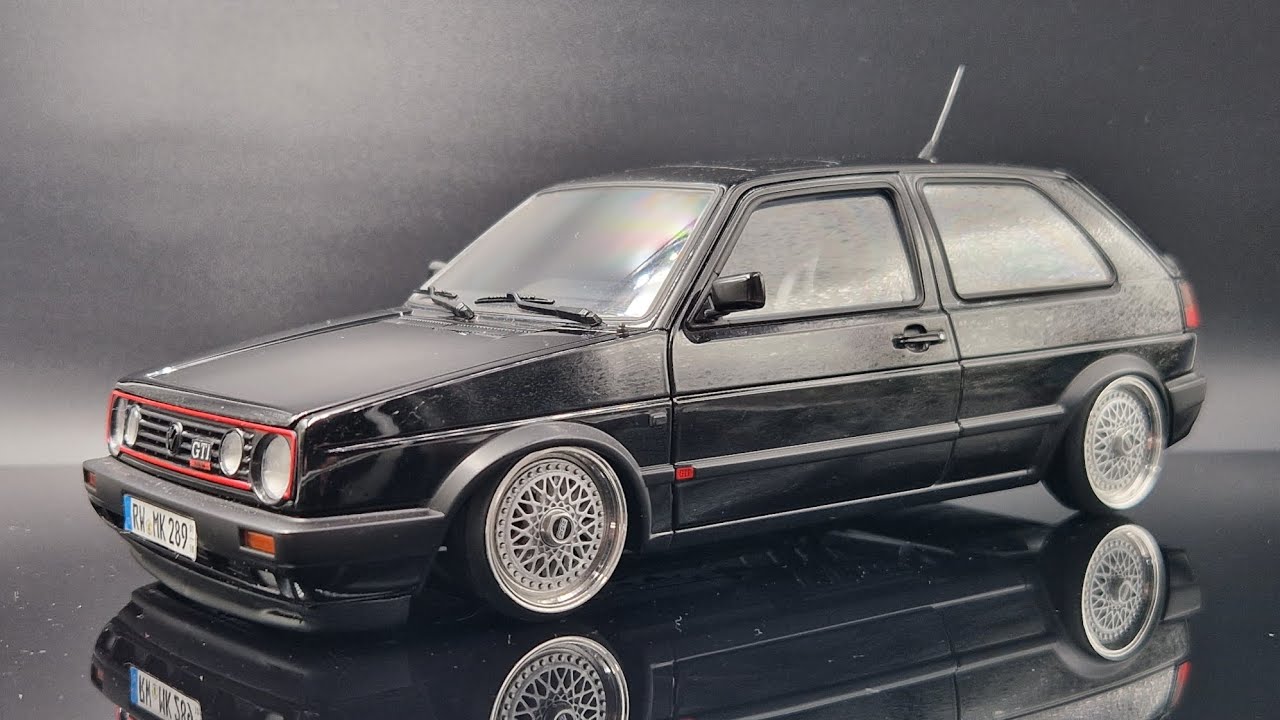 Golf 2 GTi 16V 1989 1:18 BBS RS Felgen in 17 Zoll #diecast #118 - YouTube