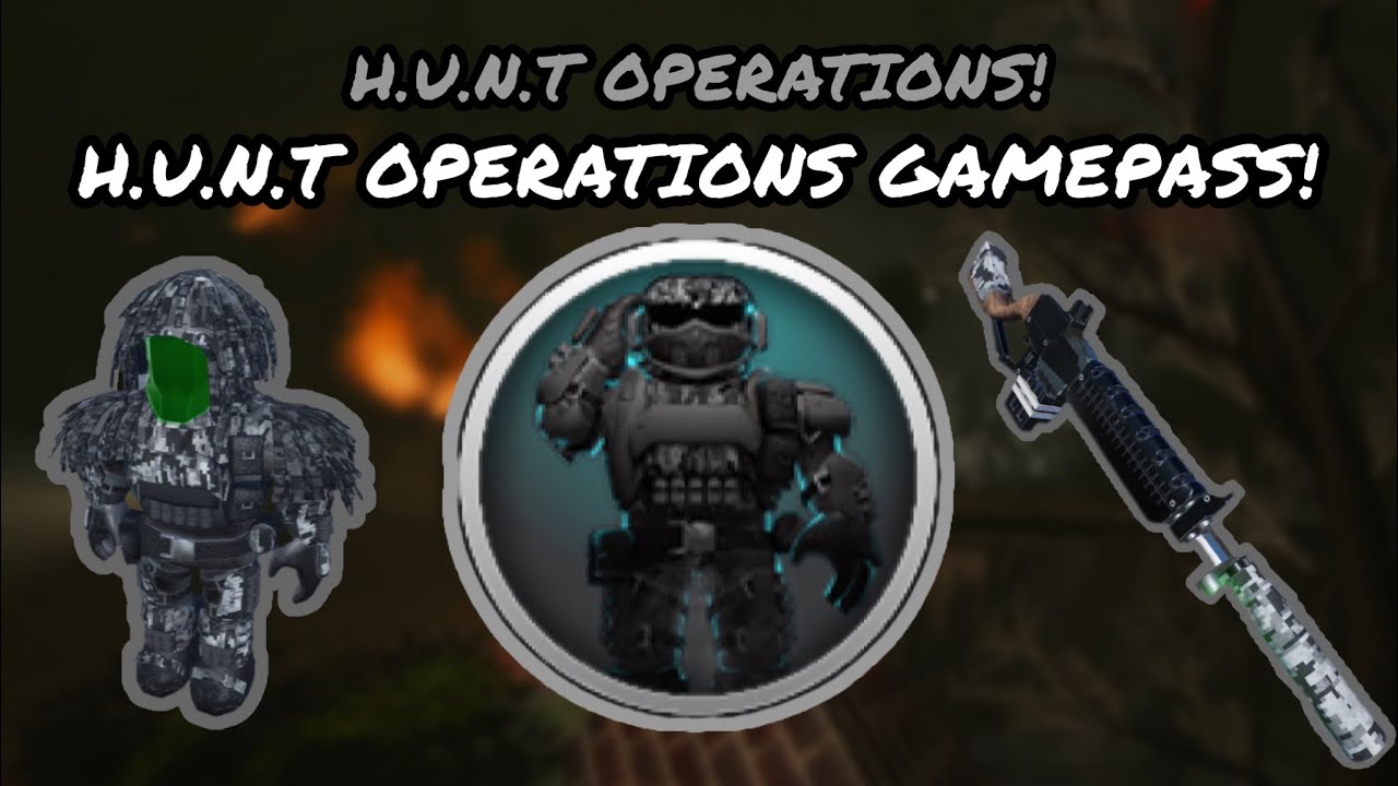 H.U.N.T OPERATIONS GAMEPASS INFO! Roblox Survive The Night - YouTube