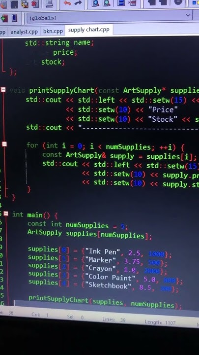 Stationary Table C Code Coderstokyo Coding Cpp Codemasters