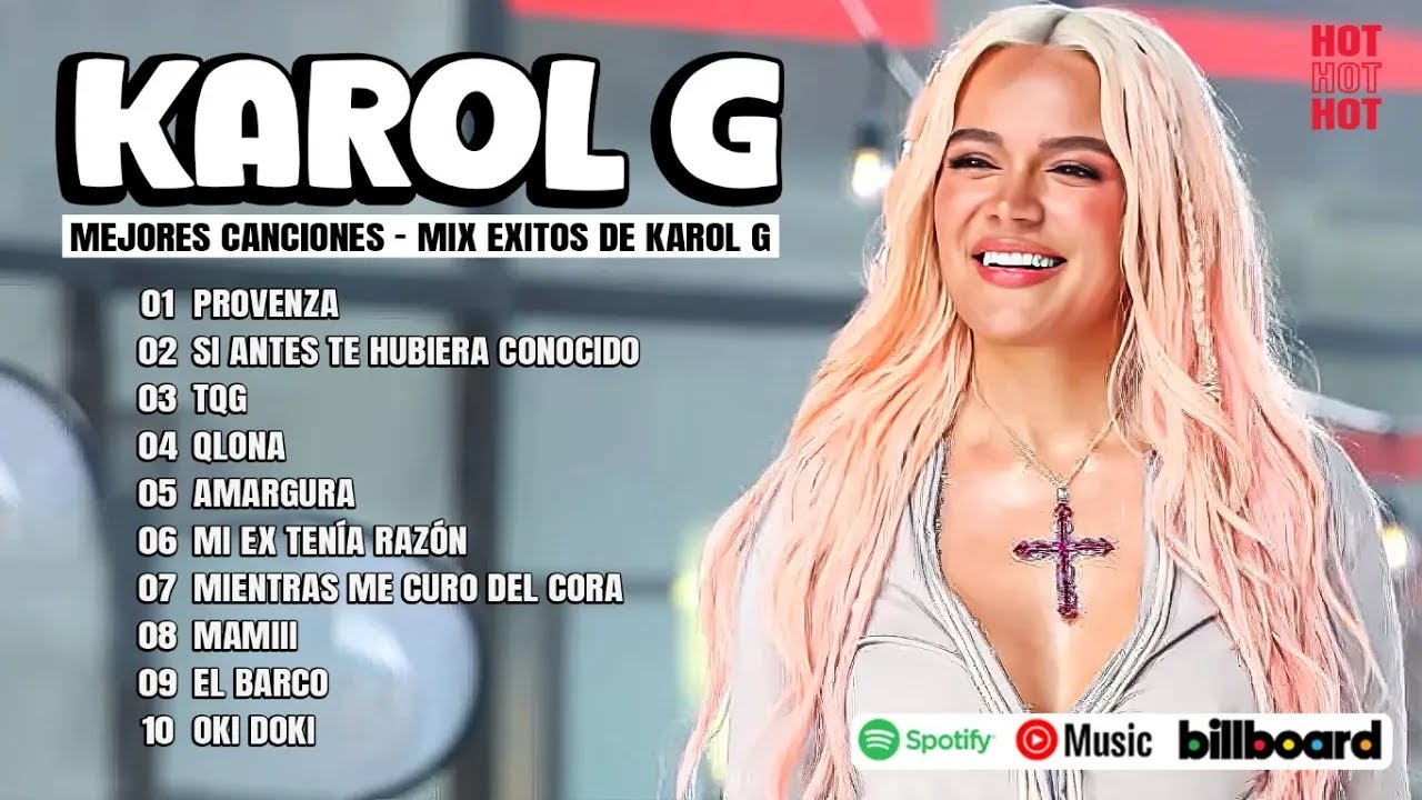 Karol G Grandes Éxitos Mix 2024 - Lo Más Popular de Karol G - Canciones ...