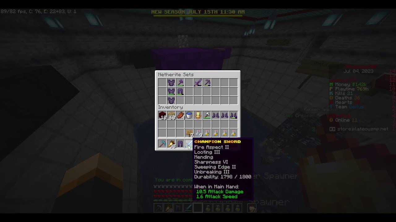 PlateouSmp AFK MONEY with campfires. MINECRAFT STREAM - YouTube