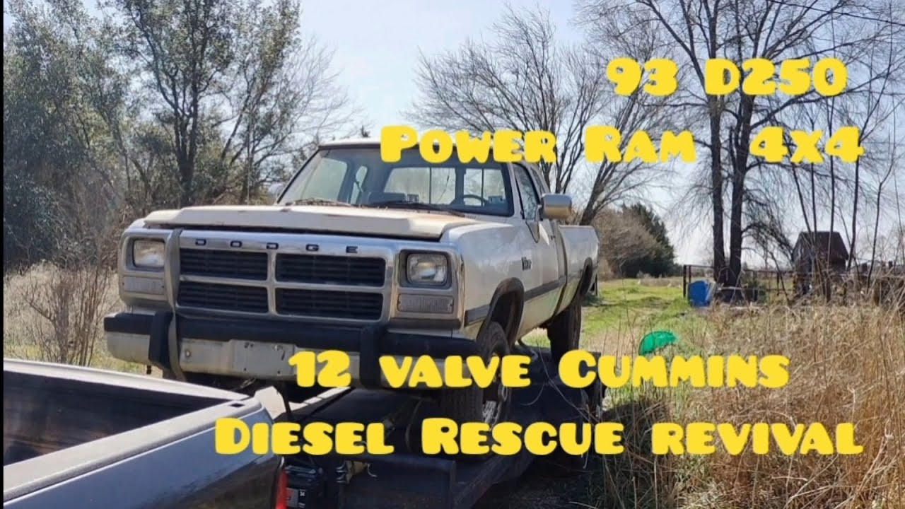 Part 1 of a Dodge 12 valve Cummins Diesel rescue 1st Gen Power Ram D250 ...