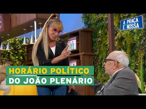 João Plenário foi gravar seu horário político na praça | A Praça É Nossa