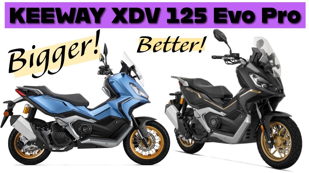2025 new Keeway XDV 125 Evo Pro - YouTube