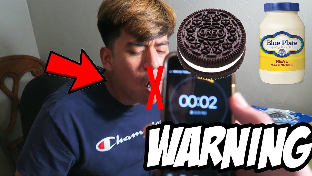 MAYO INSIDE OREOS PRANK! *DISGUSTING* - YouTube