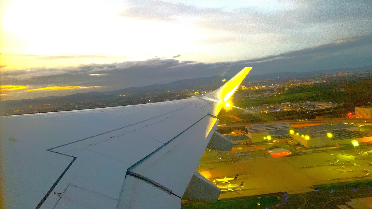 Beautiful Take Off & Climb Over Frankfurt - Lufthansa Embraer ERJ190SR ...