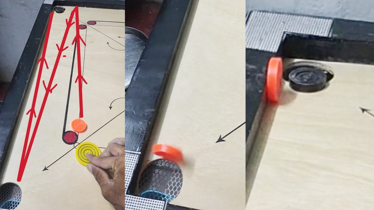 #Carrom carrom trick shots |carrom board | carrom trick short slow ...