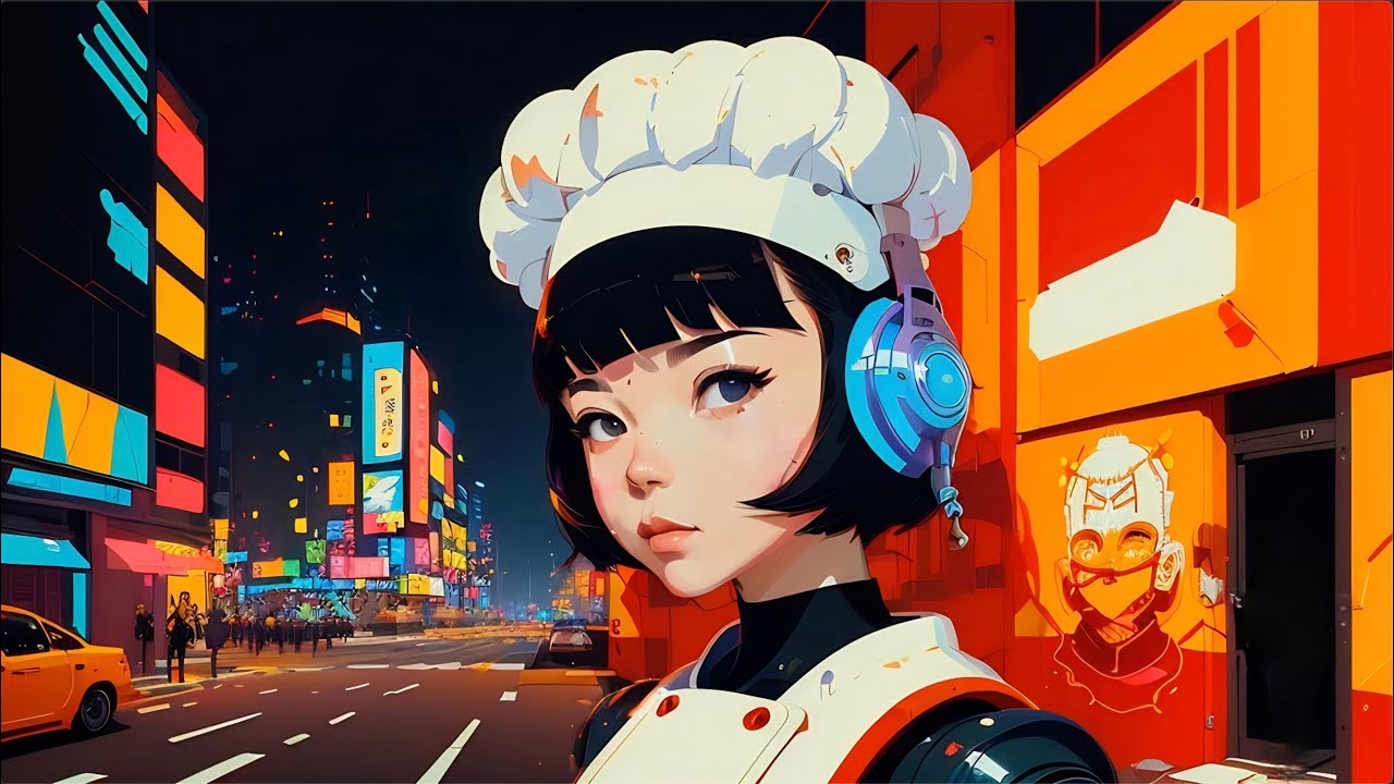 A Vegan Chef of the Future is Making a Pasta Dish 🍝 AI Animation 🍝 ...