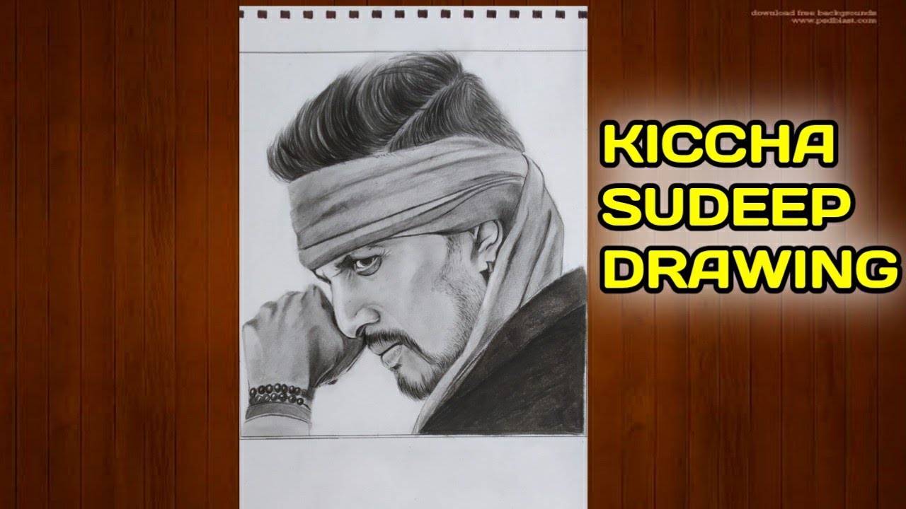 Kiccha Sudeep drawing Easy - YouTube