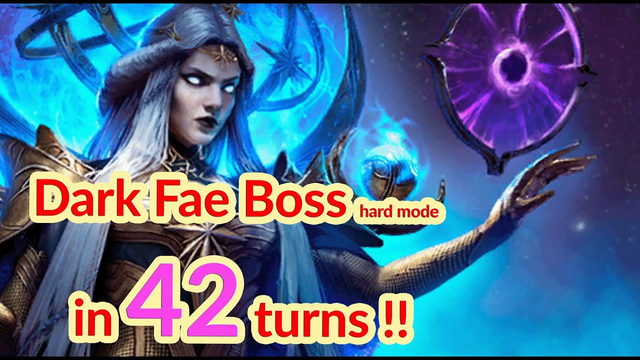 Dark Fae Final Boss battle hard mode in 42 turns - Raid Shadow Legends ...